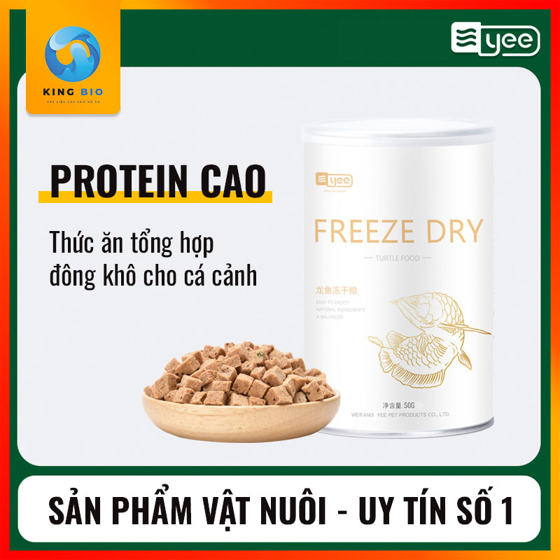 [King Bio] Hộp 500ml Thức ăn tổng hợp đông khô cho cá cảnh Yee Fish ...