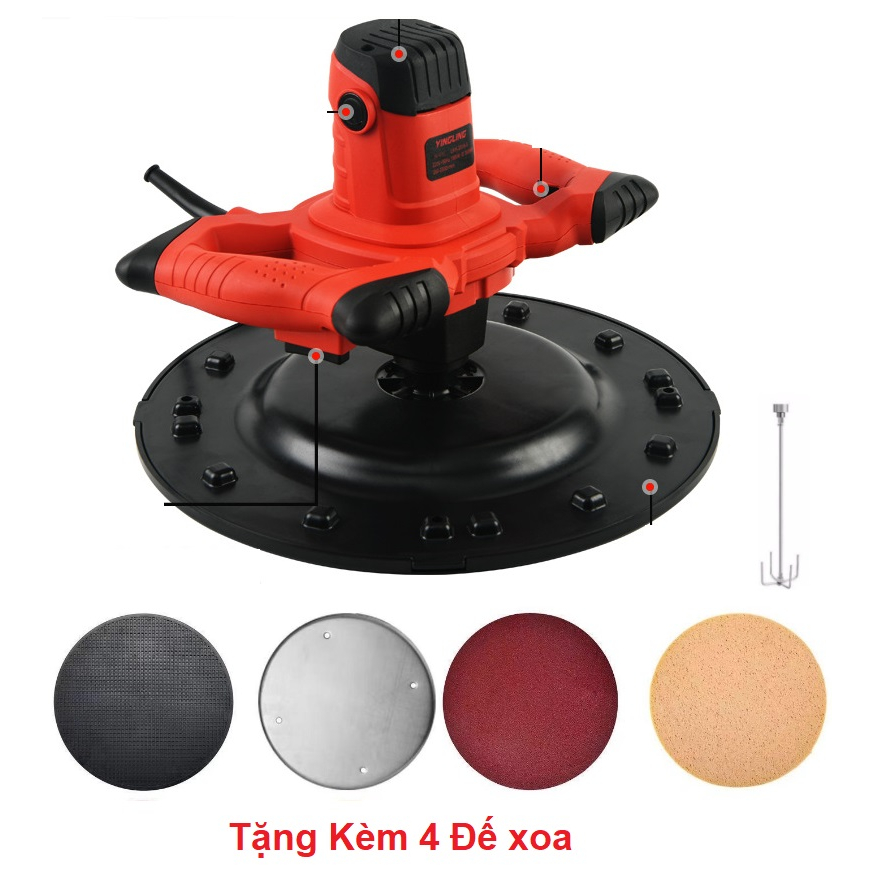 Máy xoa vữa, Máy chà tường 2 tay cầm có điều chỉnh tốc độ công suất lớn ...