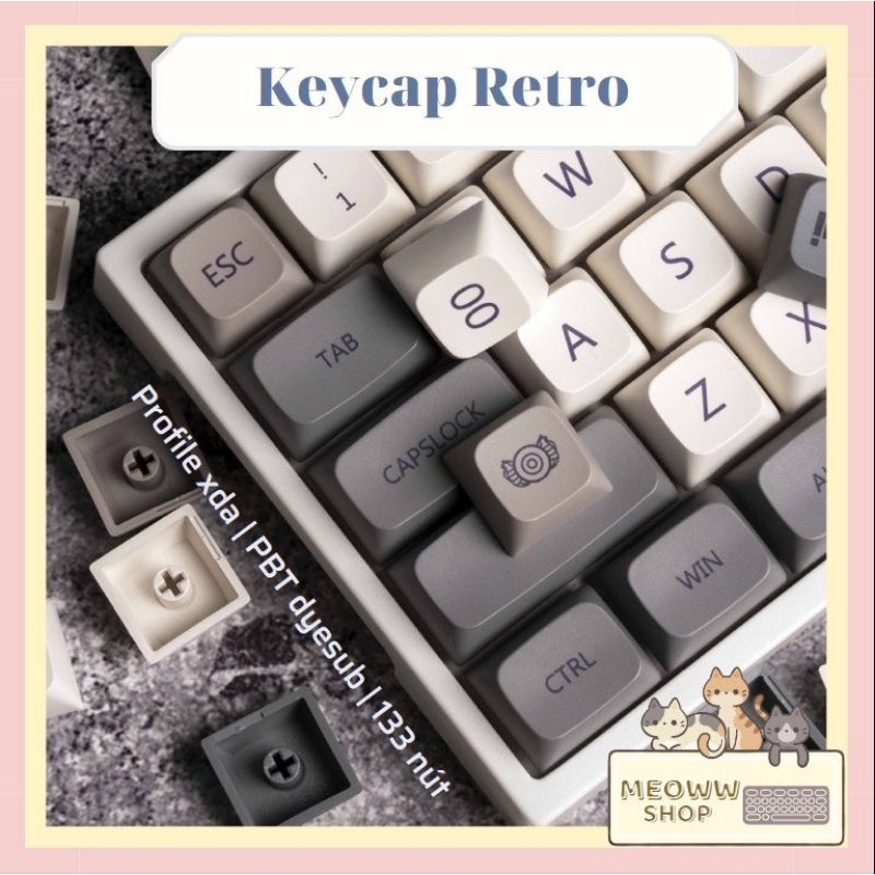 Keycap retro xda cho bàn phím cơ | Shopee Việt Nam