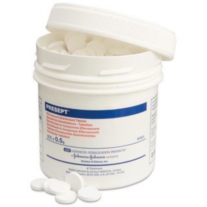 Combo 5 Viên Sát Khuẩn Presept, dùng để phun/ngâm Khử Trùng, Tẩy Uế Nhà ...