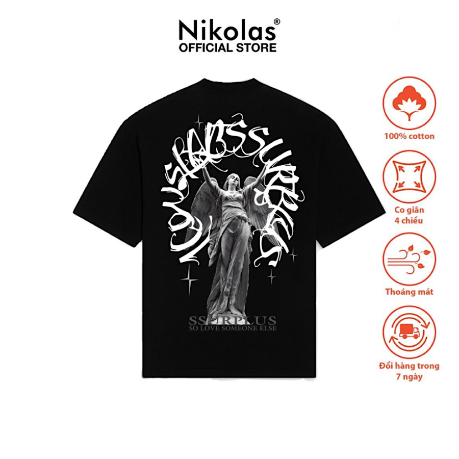 Áo thun Unisex Nikolas 100% Cotton ANGEL TEE - NIKOLAS | Shopee Việt Nam