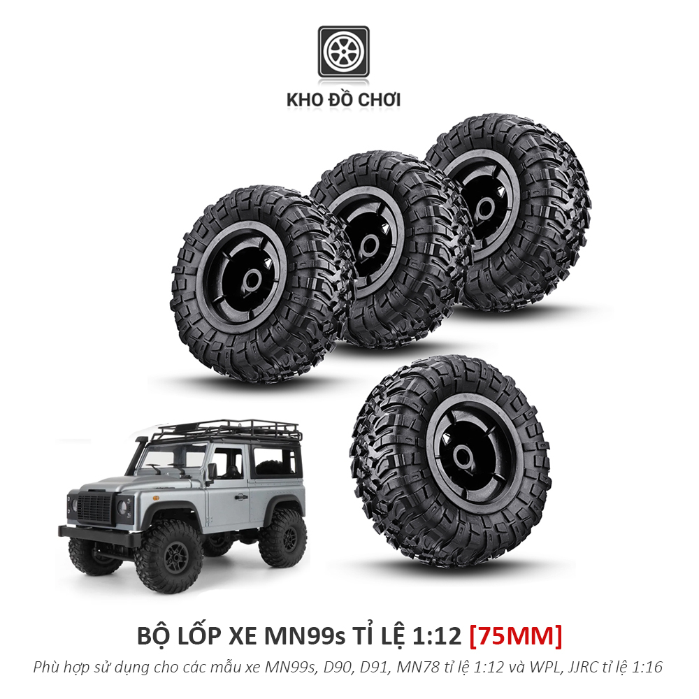 Bộ lốp xe MN99s tỉ lệ 1:12 - Land Rover Defender (75MM) | Shopee Việt Nam