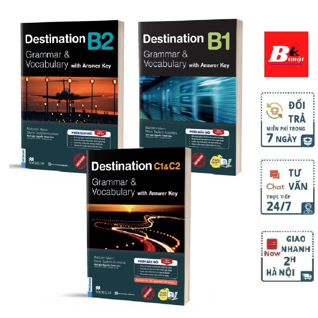 Combo sách - Destination Grammar & Vocabulary B1, B2 và C1&C2 (Bộ 3 ...