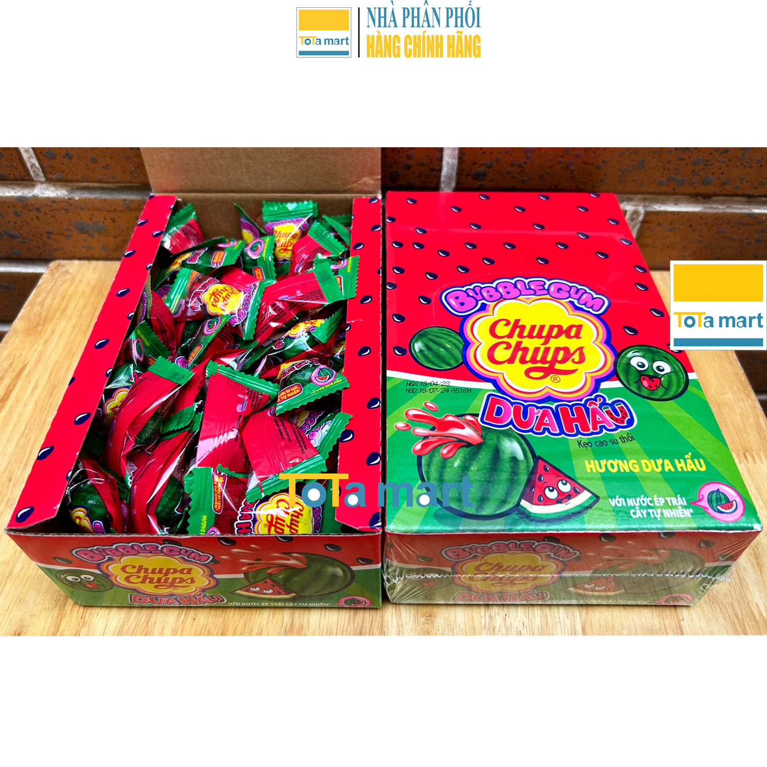 (hsd 01/2025 (Hộp 74 cái) Kẹo sing gum dưa hấu BIG BABOL SHAPEEZ có ...