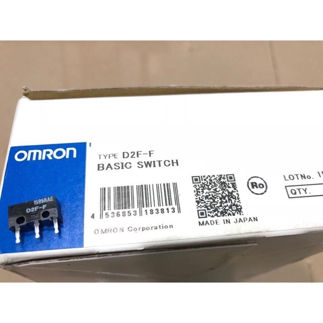 Nút Click chuột Omron Japan D2F-F, D2F-01F, D2F-F-3-7 sản xuất tại Nhật ...