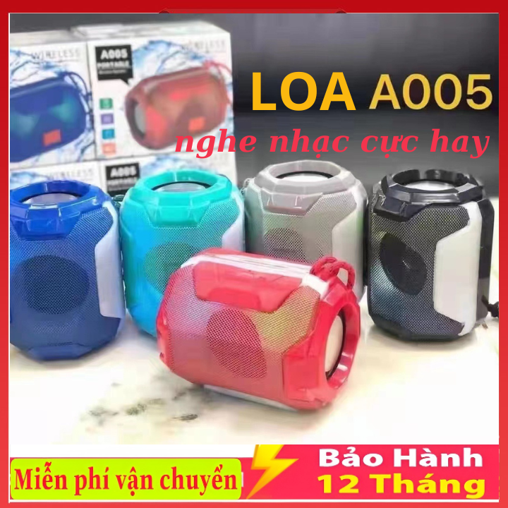 Loa Bluetooth JBL A005 Thế Hệ Mới - Âm trong, Đèn led 7 màu 2 loa bass , thiết kế nhỏ gọn, tinh ...