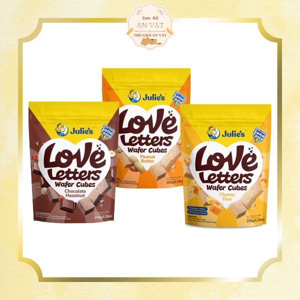 Bánh xốp viên Love Letters Waffer cubes - 150g - (3 vị lựa chọn ...