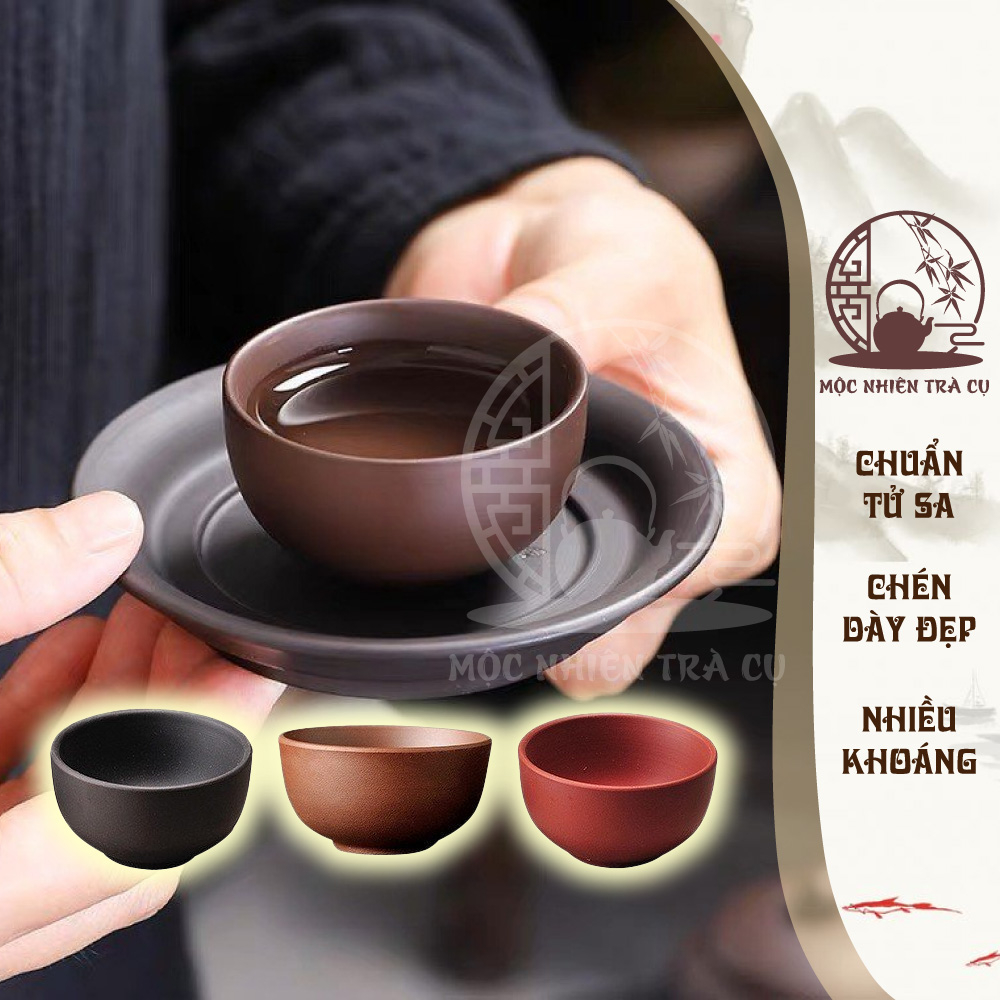 Chén Trà Gốm Tử Sa Chén Uống Trà Phụ Kiện Trà đạo Cao Cấp Không Han Gỉ 5418