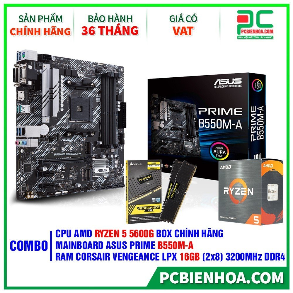 Combo siêu phẩm AMD 5600G +B550M+ 16G - Hàng chính hãng 36T | Shopee Việt Nam