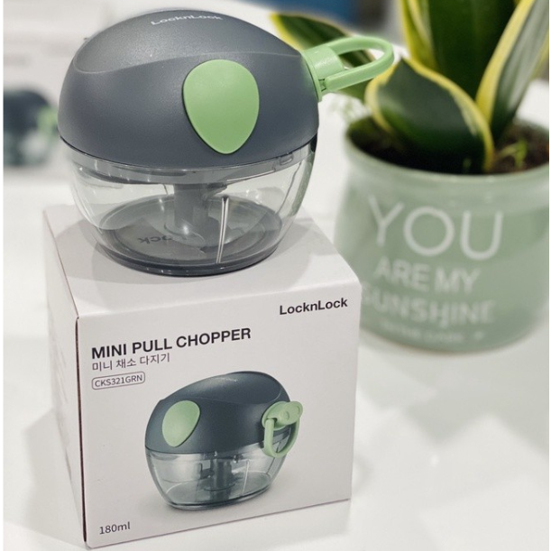 Dụng cụ xay tỏi, ớt cầm tay Lock&Lock mini hình chú heo - CKS321GRN ...