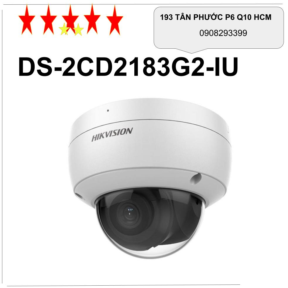 Camera IP Dome hồng ngoại 8.0 Megapixel HIKVISION DS-2CD2183G2-IU | Shopee Việt Nam