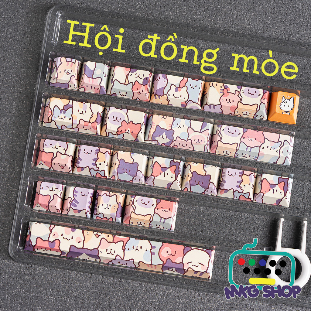Keycap Mèo modifier, PBT in nhiệt, cherry profile cực đẹp | Shopee Việt Nam