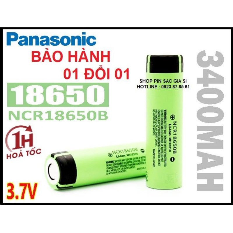 Pin 18650 3400mah PANASONIC Made in JAPAN | Shopee Việt Nam