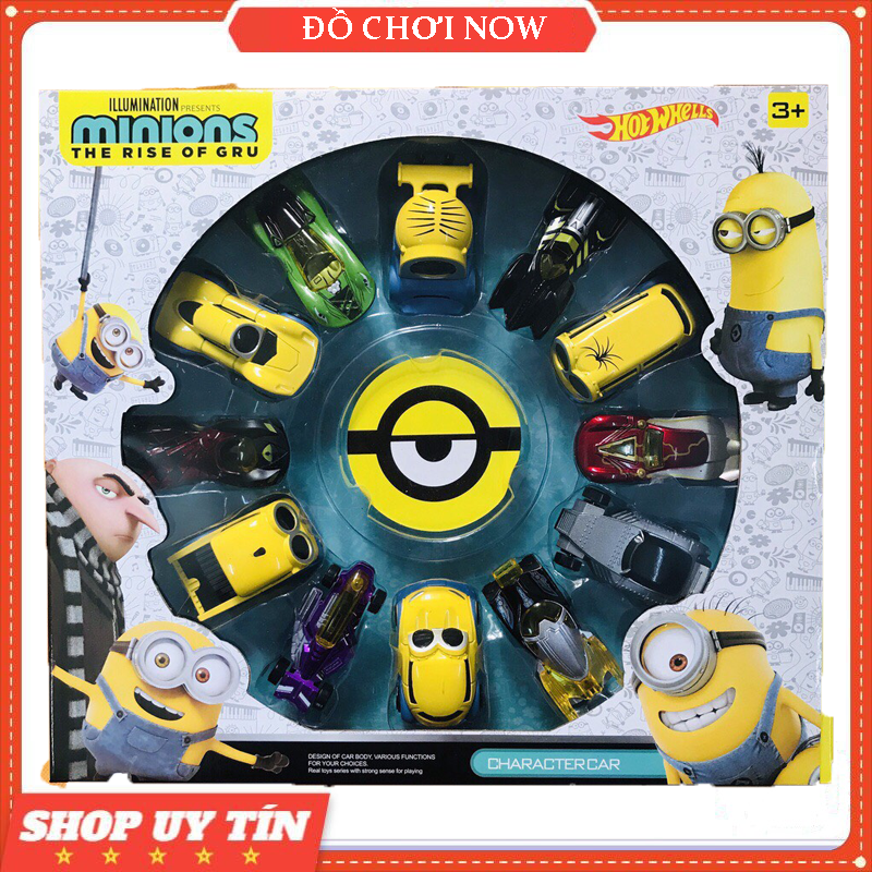 Xe ô tô đồ chơi trẻ em mô hình Minion bằng sắt ngộ nghĩnh cho bé, Set ...