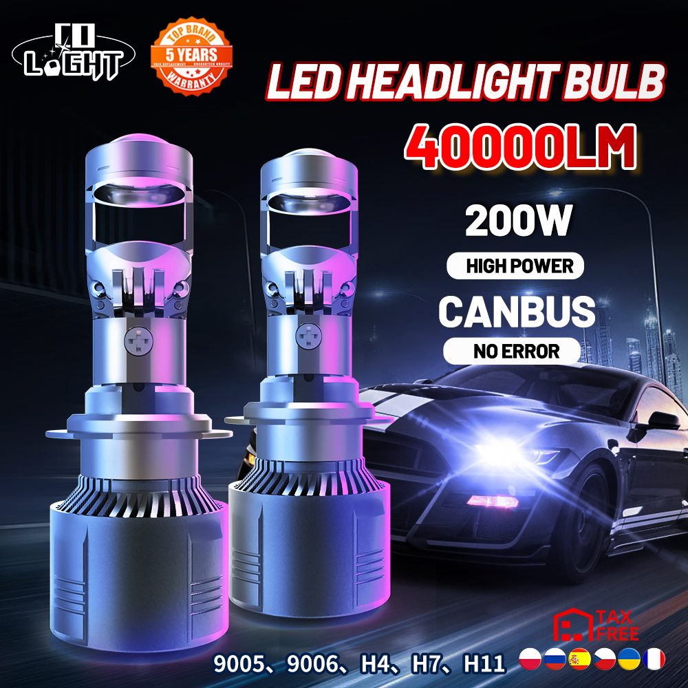 Đèn bi led Mini 100W Đèn Pha LED Bi Cầu Mini H4 Y12 MA Racing Lắp Ô tô ...