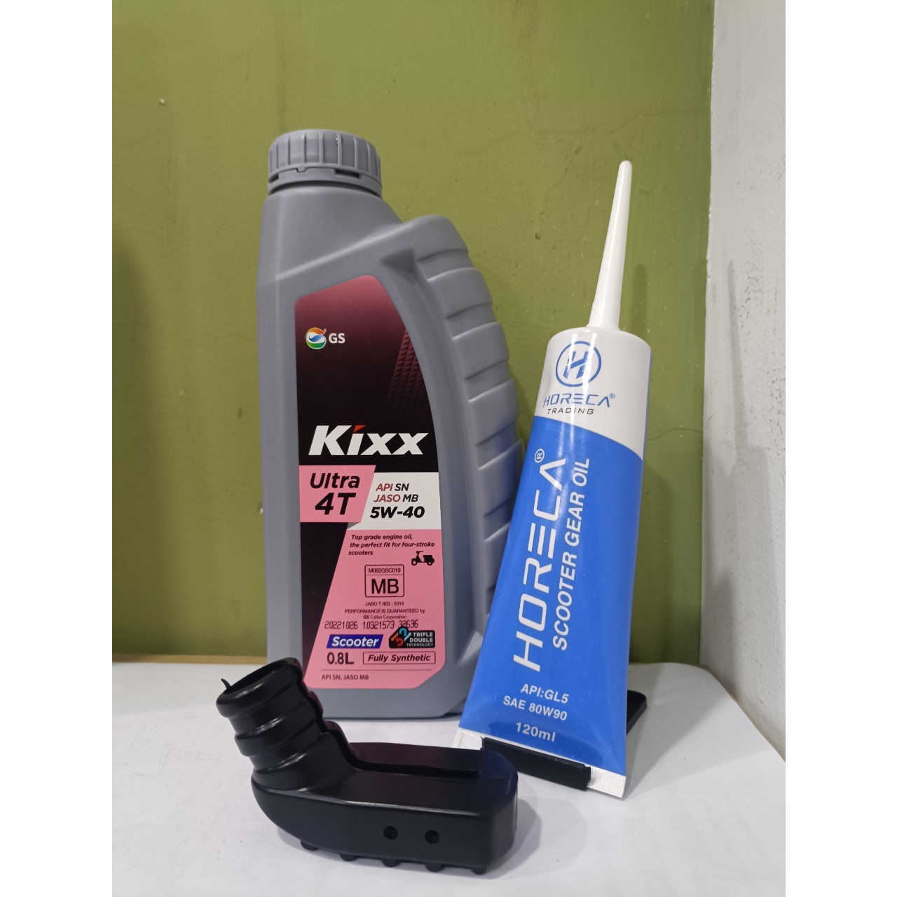 ( KM Tặng Bọc Chân Chống Cao Su) Combo Dầu Nhớt Tay Ga Kixx 5w40 800ml ...