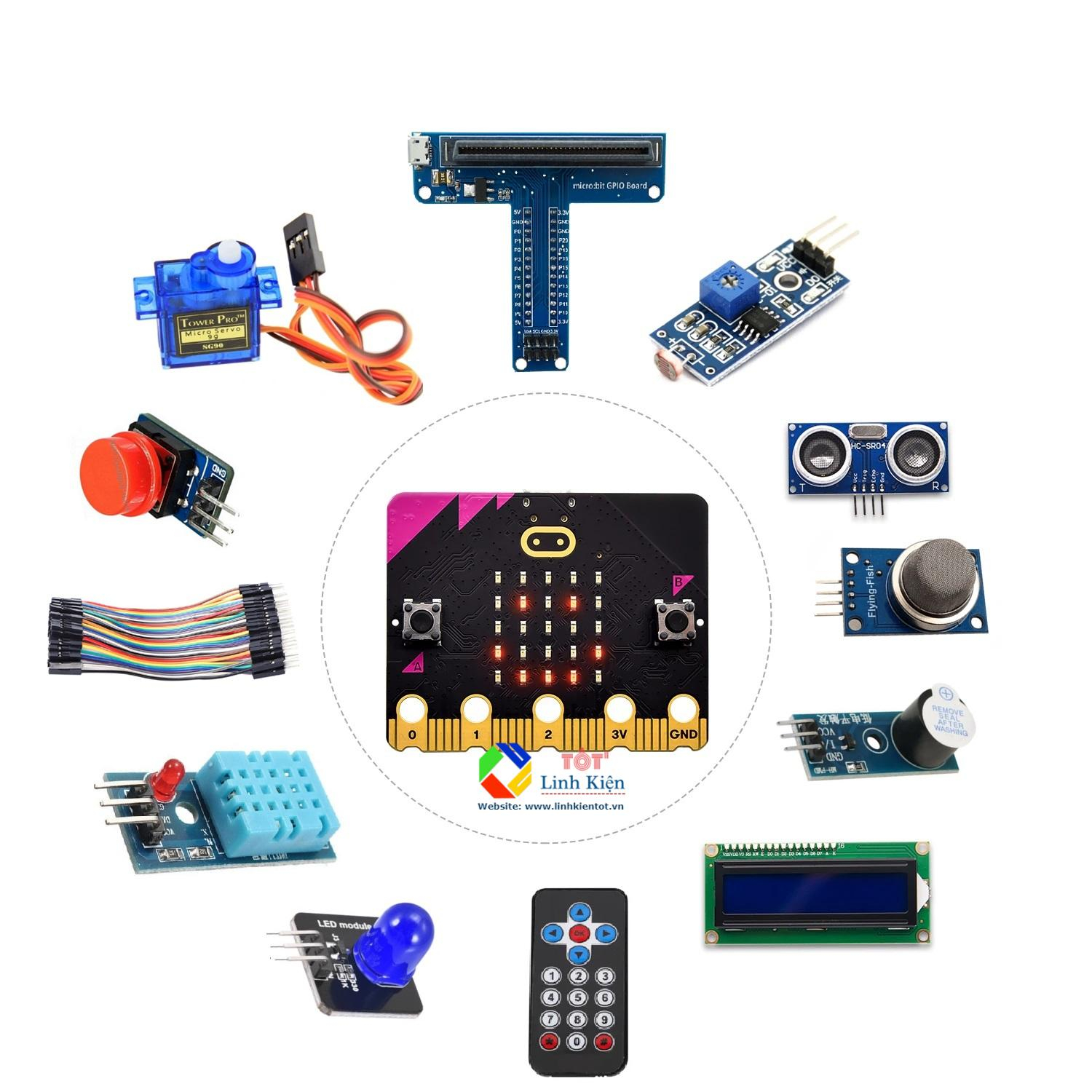 [Kèm tài liệu] Bộ module cảm biến tương thích BBC Micro:bit - Bộ linh ...