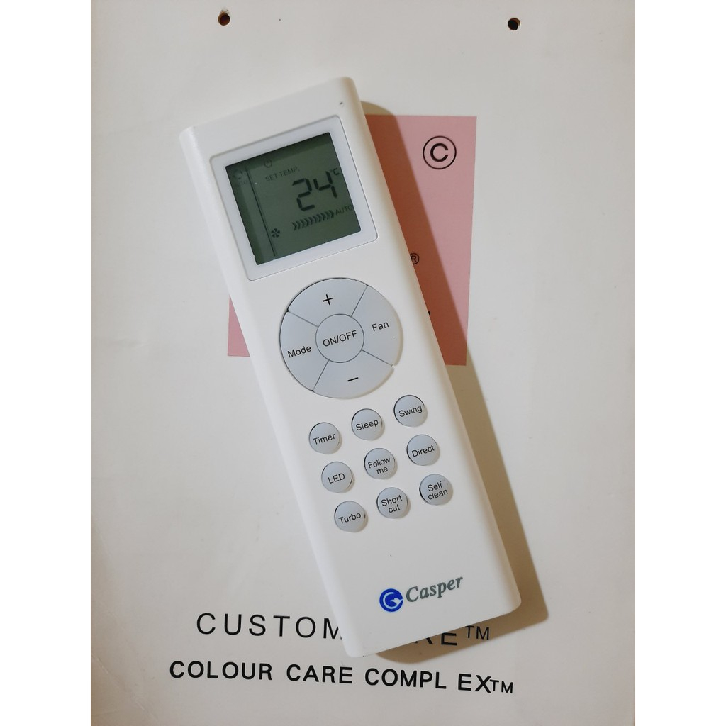 Remote Điều khiển điều hòa Casper 1&2 chiều Inverter 14 nút có sleep ...