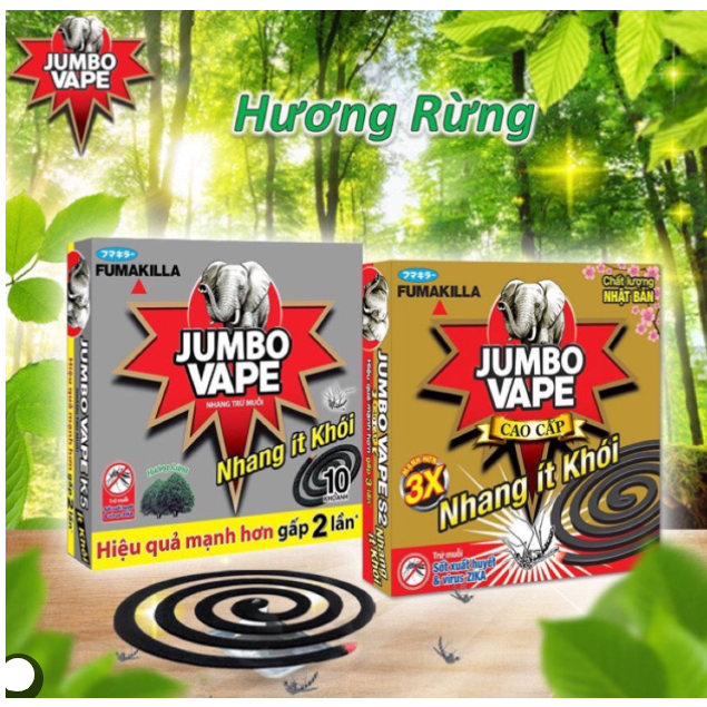 Nhang Muỗi Jumbo Vape 10 Khoanh (3 Loại) | Shopee Việt Nam