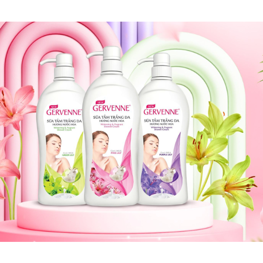 Sữa Tắm Gervenne Trắng Da Hương Nước Hoa 450g (3 mùi hương) | Shopee ...