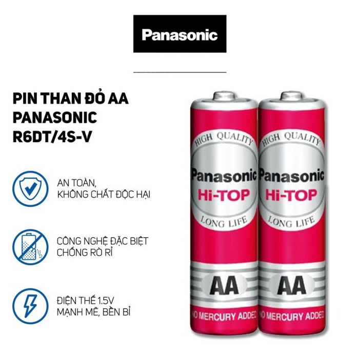 Pin PANASONIC PIN TIỂU AA 1,5V Chính Hãng [Bộ 2 Viên] | Shopee Việt Nam
