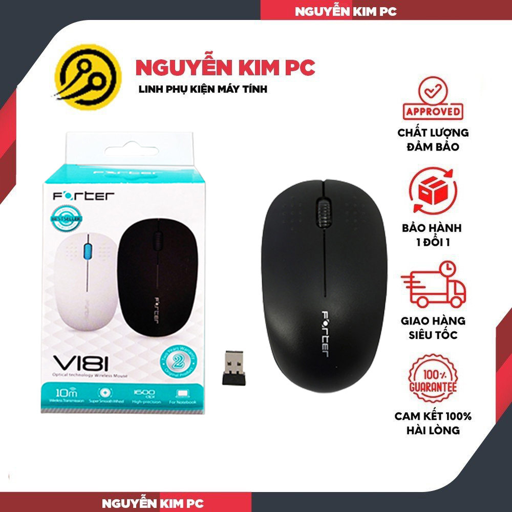 Chuột Máy Tính Không Dây Forter V181 Chính Hãng Bảo Hành 12 Tháng ...