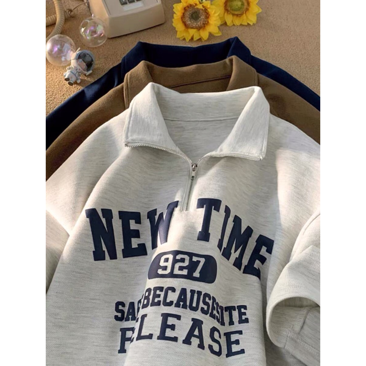 Áo polo NEWTIME unisex - Myndi_clothes - Áo có cổ khóa kéo chất vải ...