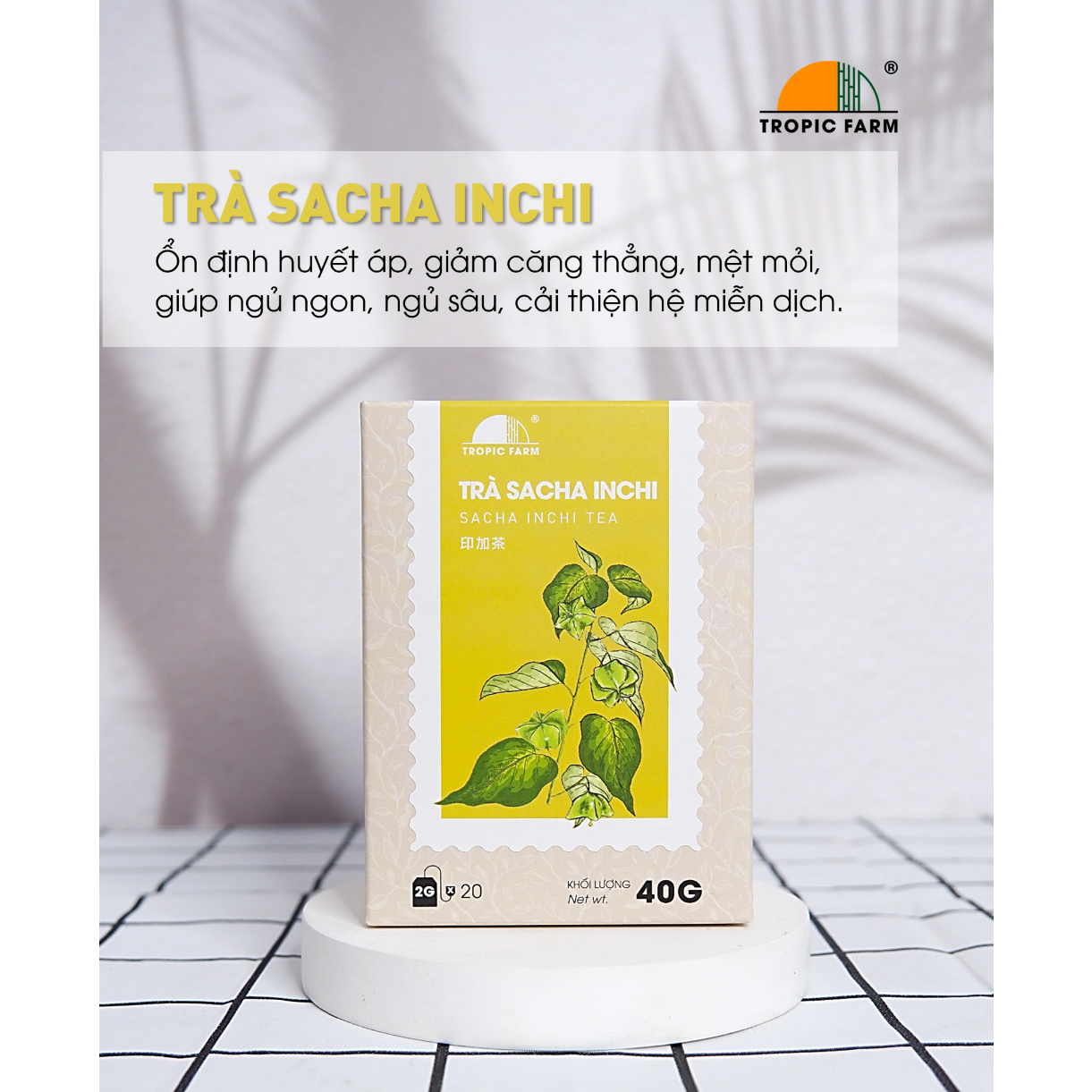 Trà Sacha Inchi Tropic Farm - 100% TỪ LÁ VÀ TRÁI SACHA INCHI SẤY LẠNH ...