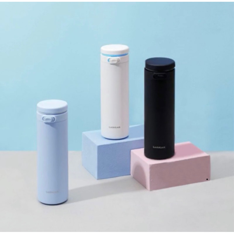 [LOCK&LOCK] BÌNH GIỮ NHIỆT SILHOUETTE ONE TOUCH 430ML - LHC3274 | Shopee Việt Nam