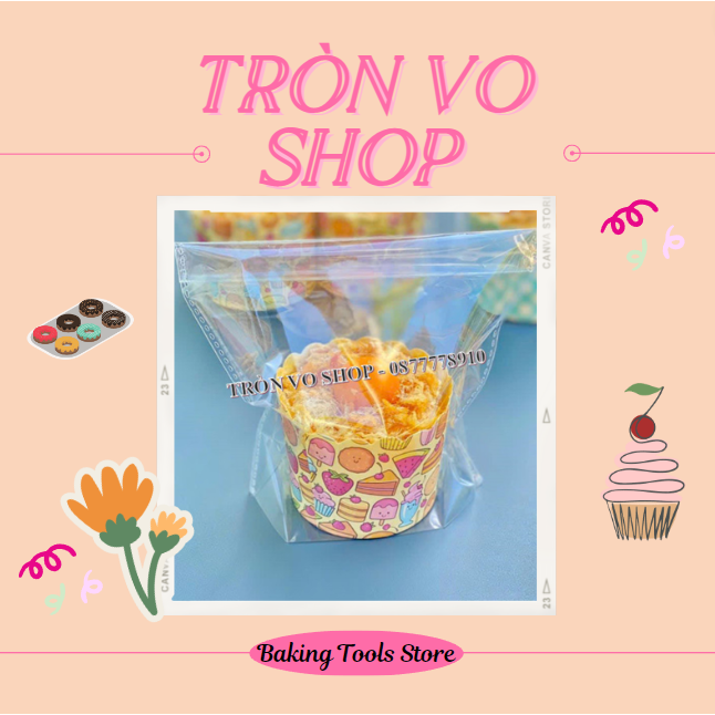 Túi đựng 1-2 Cupcake Bông Lan Trứng Muối.[ Set / 0.5kg ] | Shopee Việt Nam