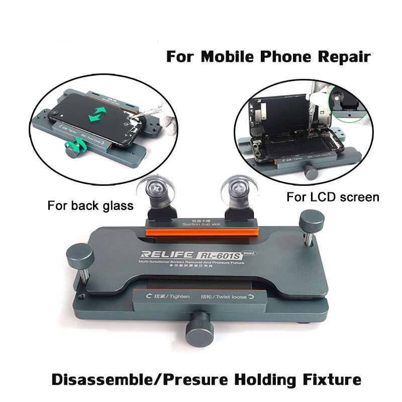 Đế kẹp tháo máy giữ màn, đục lưng & ép màn khi dán 3in1 E-Fixit/ RL ...