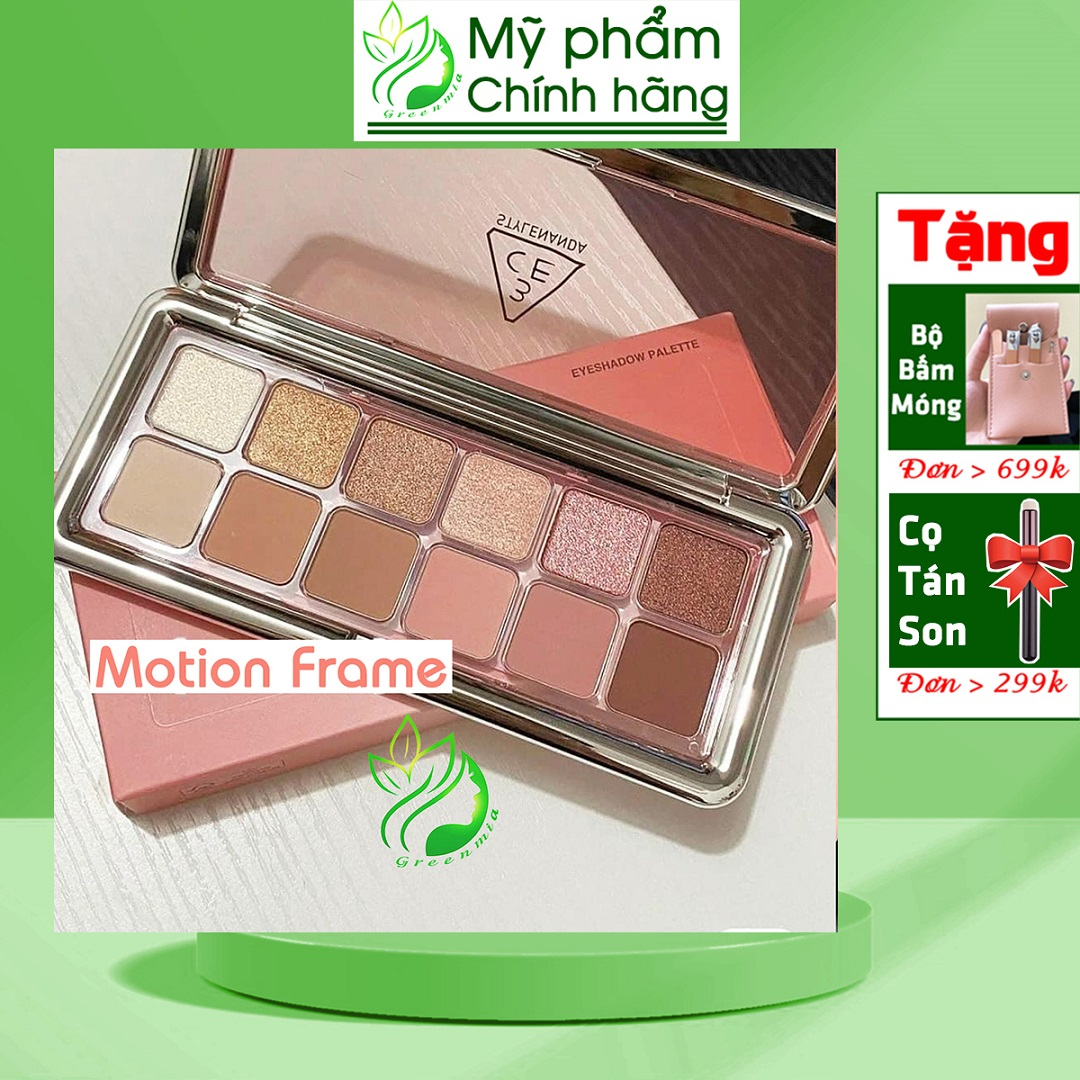 Màu Mắt 12 Ô 3ce New Take Eyeshadow Palette Motion Frame CHÍNH HÃNG CHECK HIDDEN TAG | Shopee ...