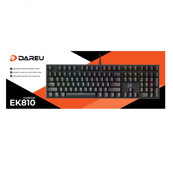 Bàn phím cơ Gaming DAREU EK810 Multi - Led Đen Red Switch | Shopee Việt Nam