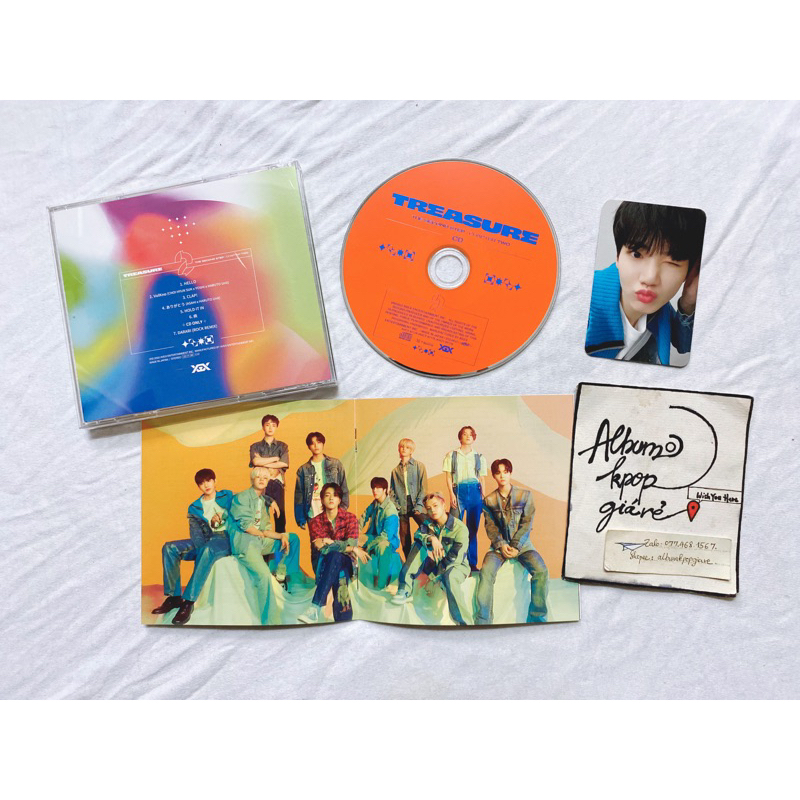 Treasure mini album Nhật The second step đã khui seal, gồm CD photocard ...
