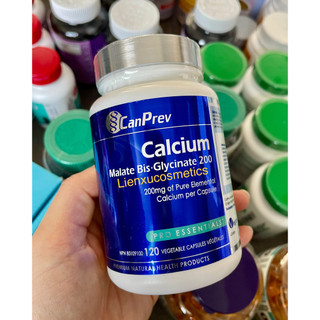 Bổ sung Canxi Calcium Malate Bis-Glycinate 200 của Canprev, hộp 120 ...