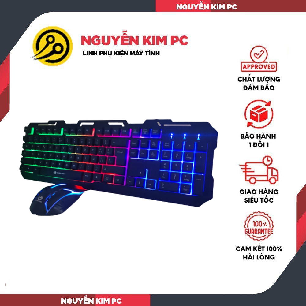 Bộ Combo Bàn Phím Chuột Gamming J10 Có Dây Có Đèn Nền Led | Bảo Hành12 ...