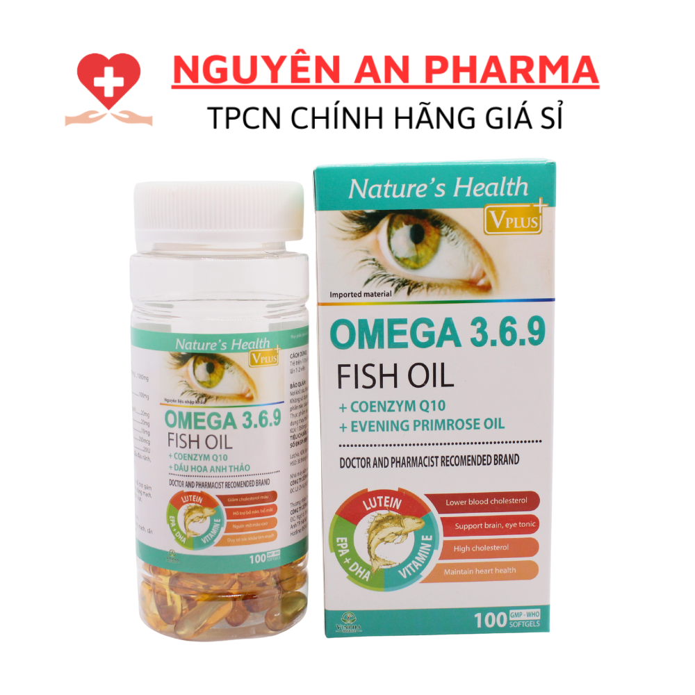 Viên dầu cá Omega 3 6 9 Dầu hạt lanh, Dầu gấc, hoa anh thảo , bổ mắt ...