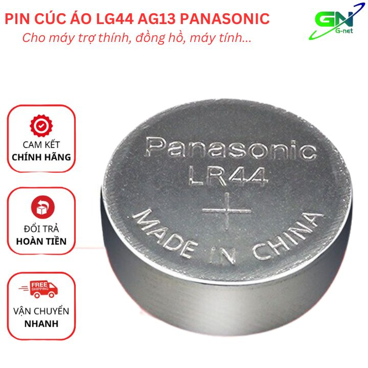 Pin Panasonic LR44 AG13 cho máy trợ tính, đồng hồ, máy tính | Shopee ...