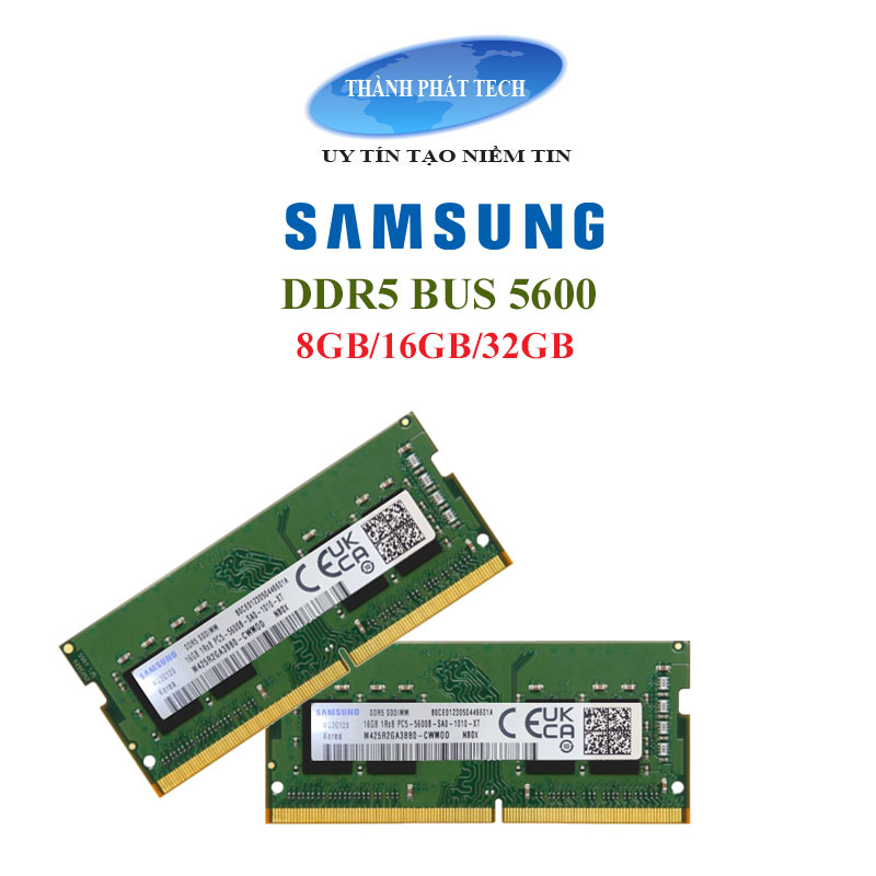 RAM Laptop DDR5 Bus 5600MHz Samsung, SKhynix, Micron, Crucial,8Gb 16Gb 32Gb- Chính hãng, mới 100 ...