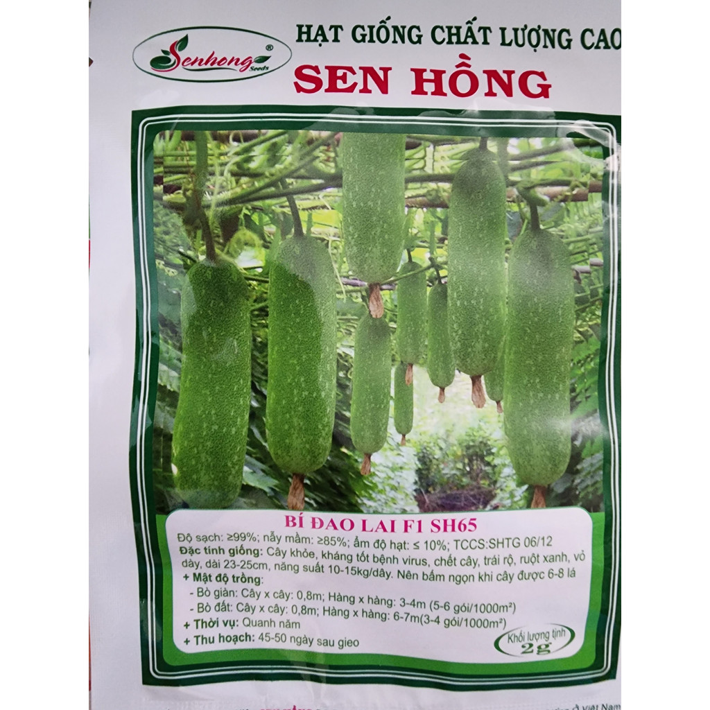 Hạt giống bí đao lai F1 SH 65 Sen Hồng gói 2 gam | Shopee Việt Nam
