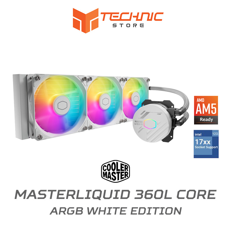 Tản nhiệt nước CPU Cooler Master MasterLiquid 360L CORE ARGB WHITE ...