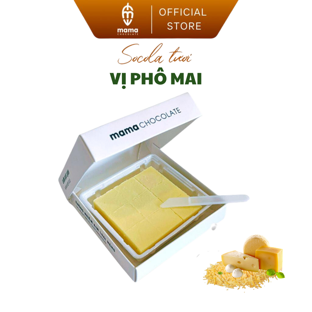 Socola Tươi Mama Chocolate Vị Phô Mai Hộp 25, 16, 9 Viên | Shopee Việt Nam