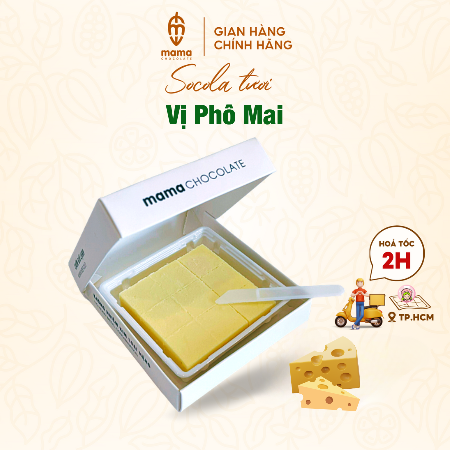 Socola Tươi Mama Chocolate Vị Phô Mai Hộp 25 Viên 150g | Shopee Việt Nam