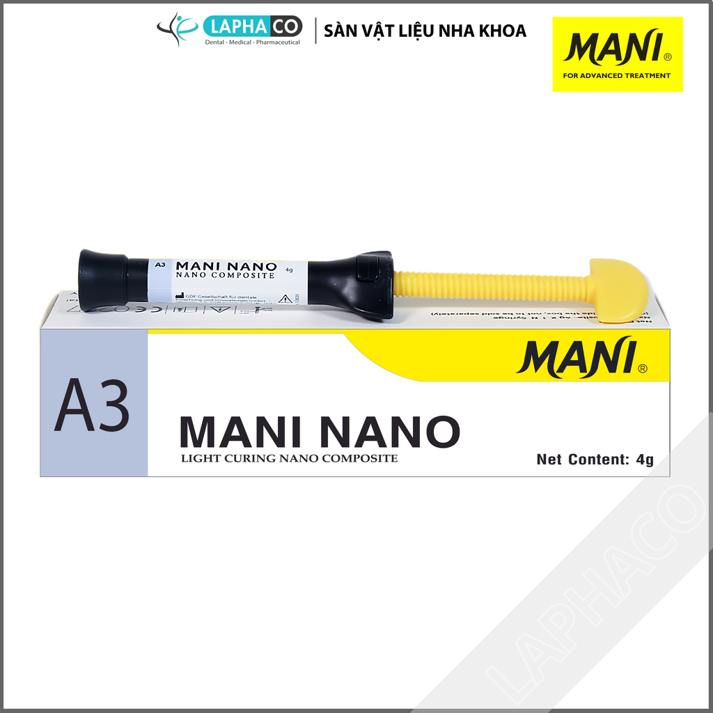 [Mani] Composite đặc trám răng cửa, răng hàm Mani Nano (Hộp x tuýp 4g ...