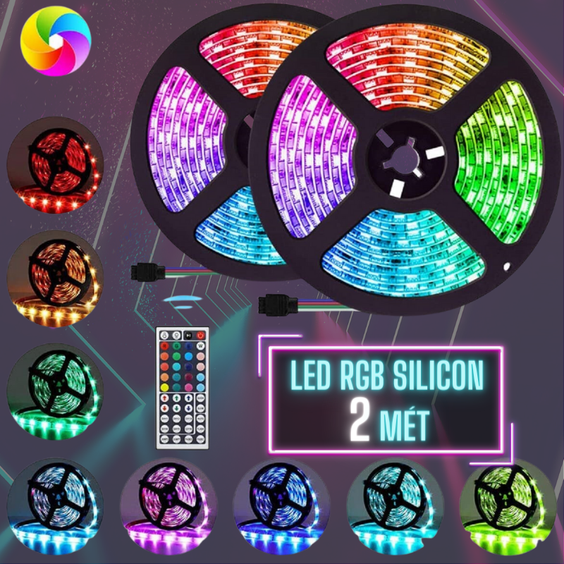Dây Đèn Led Trang Trí RGB 16 Triệu Màu 3M 5M Điều Khiển Bằng Điện Thoại ...