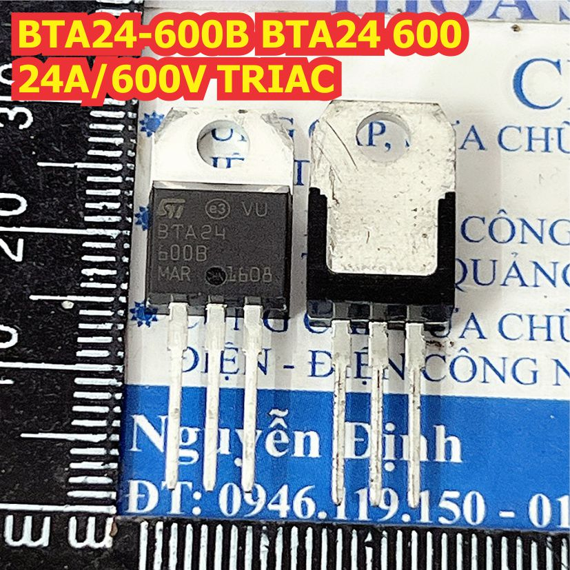 5 con BTA24-600B BTA24 600B 24A 600V TRIAC chân cắm kde1329 | Shopee ...