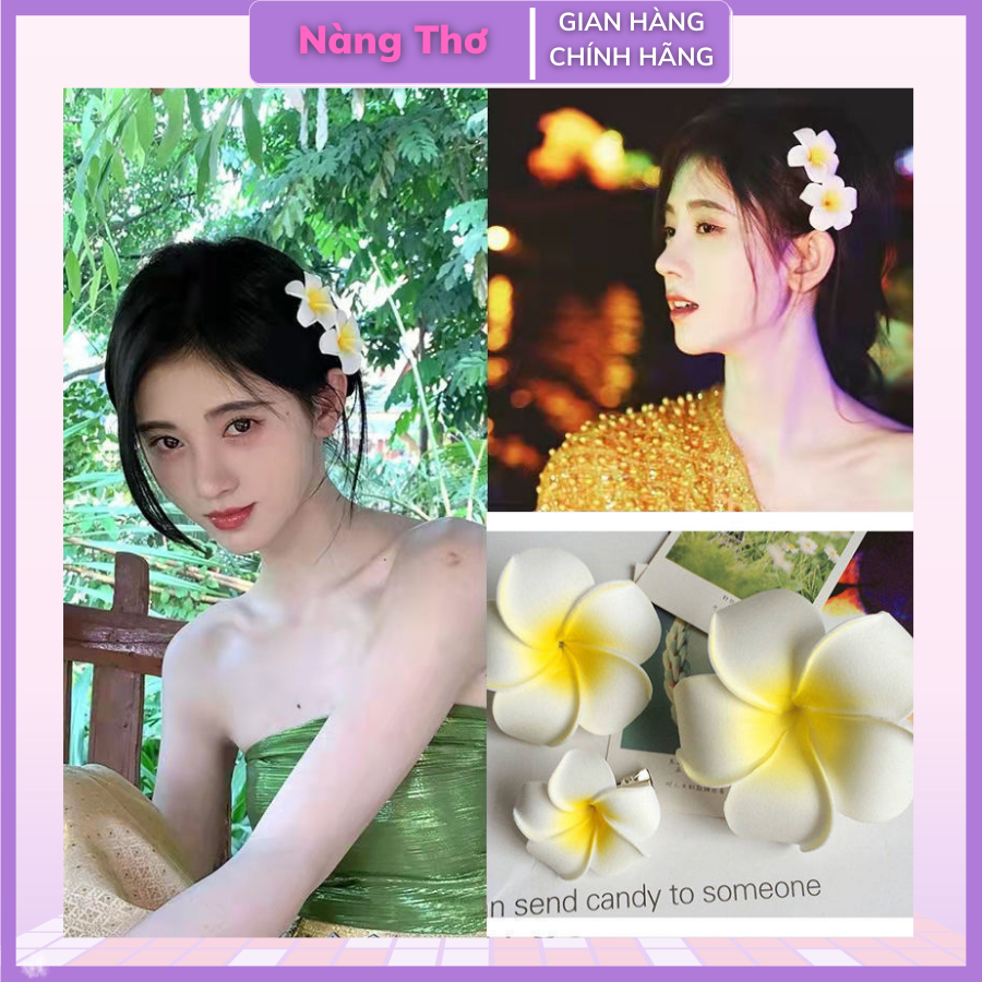 Kẹp Hoa Sứ Đi Biển Size 5cm và 7cm | Shopee Việt Nam