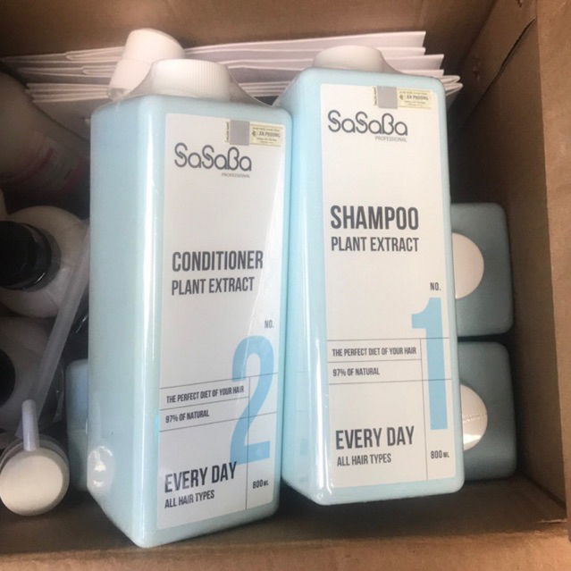 CẶP DẦU GỘI VÀ KEM HOÀN HÌNH CHO SỢI TÓC SASABA ( Nhật Bản) 800ml ...