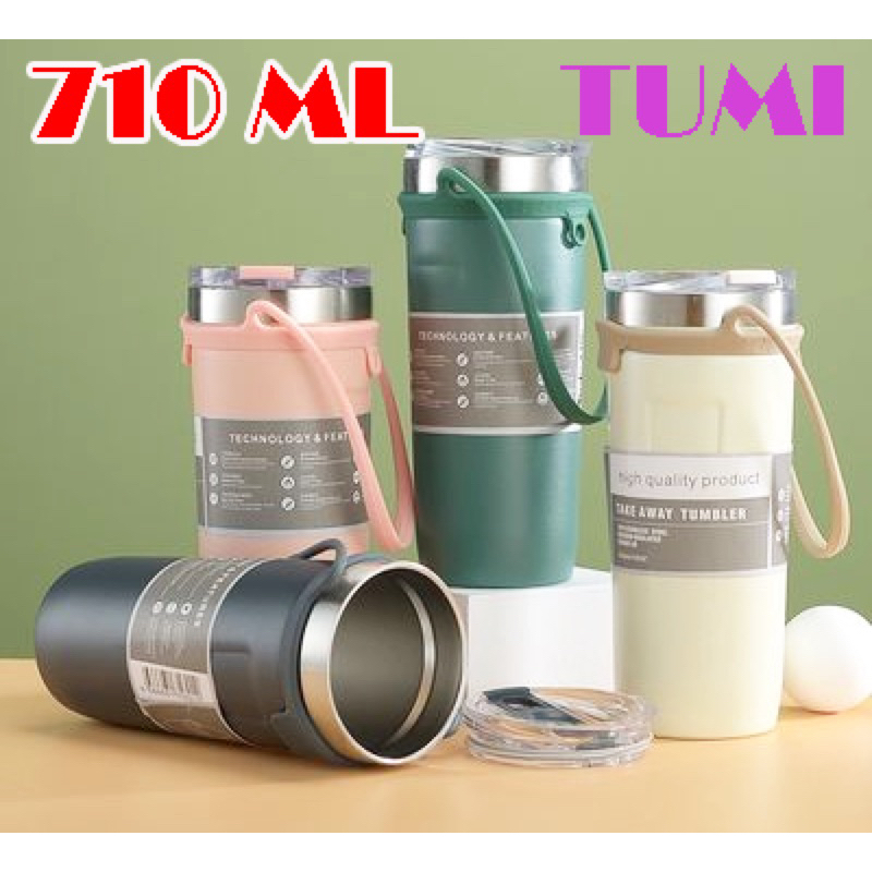 Ly giữ nhiệt TuMy 550ml - 710ml + ống hút + quai xách | Shopee Việt Nam
