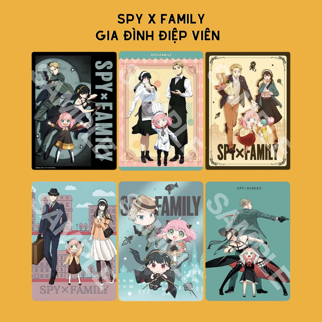[HÀNG CÓ SẴN] Thẻ Card Bo Góc Anime SPY X FAMILY GIA ĐÌNH ĐIỆP VIÊN - 2 ...